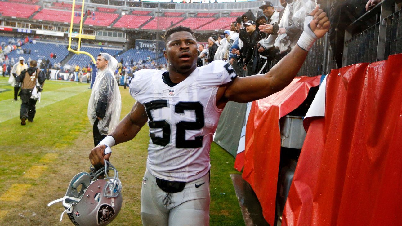 Raiders' Khalil Mack makes history as an AP All-Pro at 2 positions - ESPN