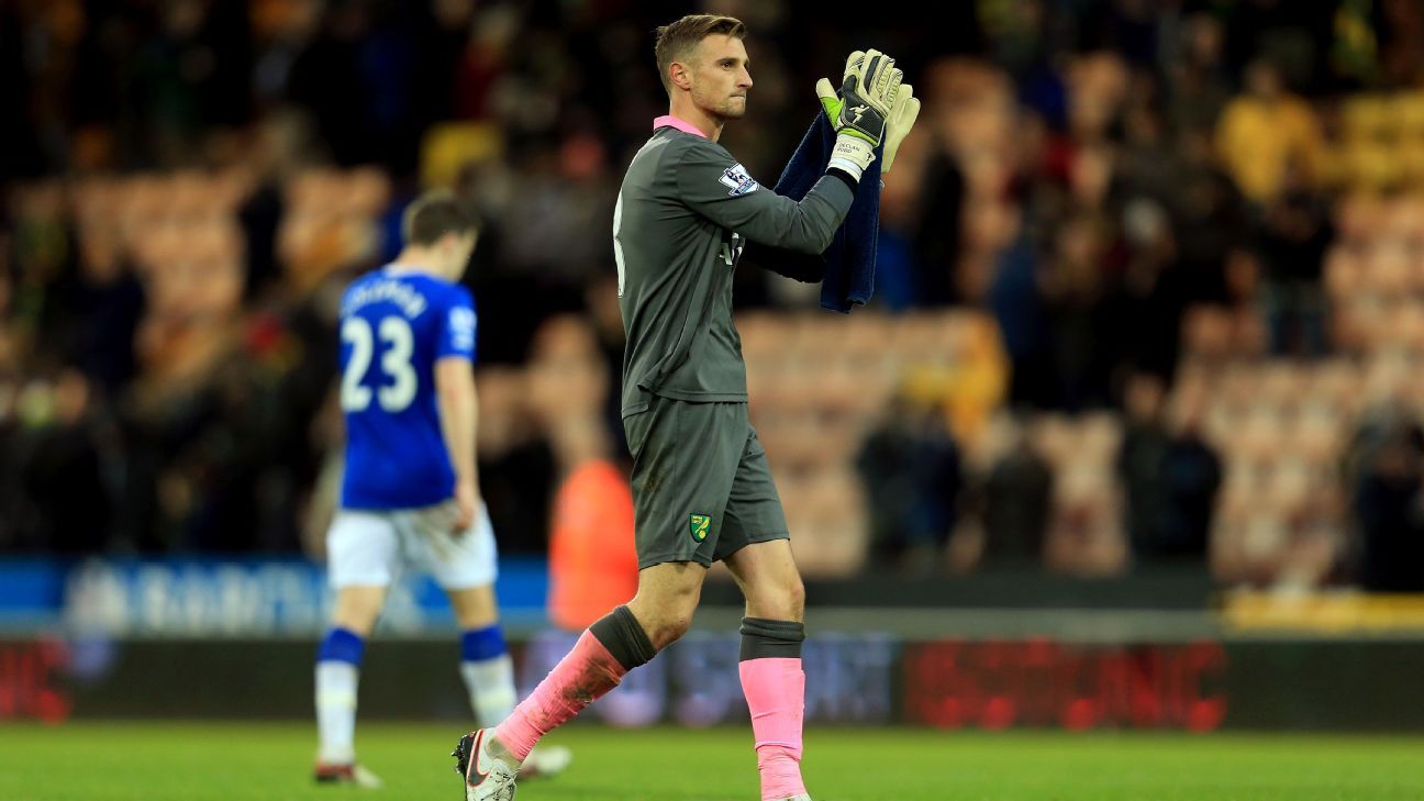 Norwich City goalkeeper Declan Rudd standout vs Everton - ESPN