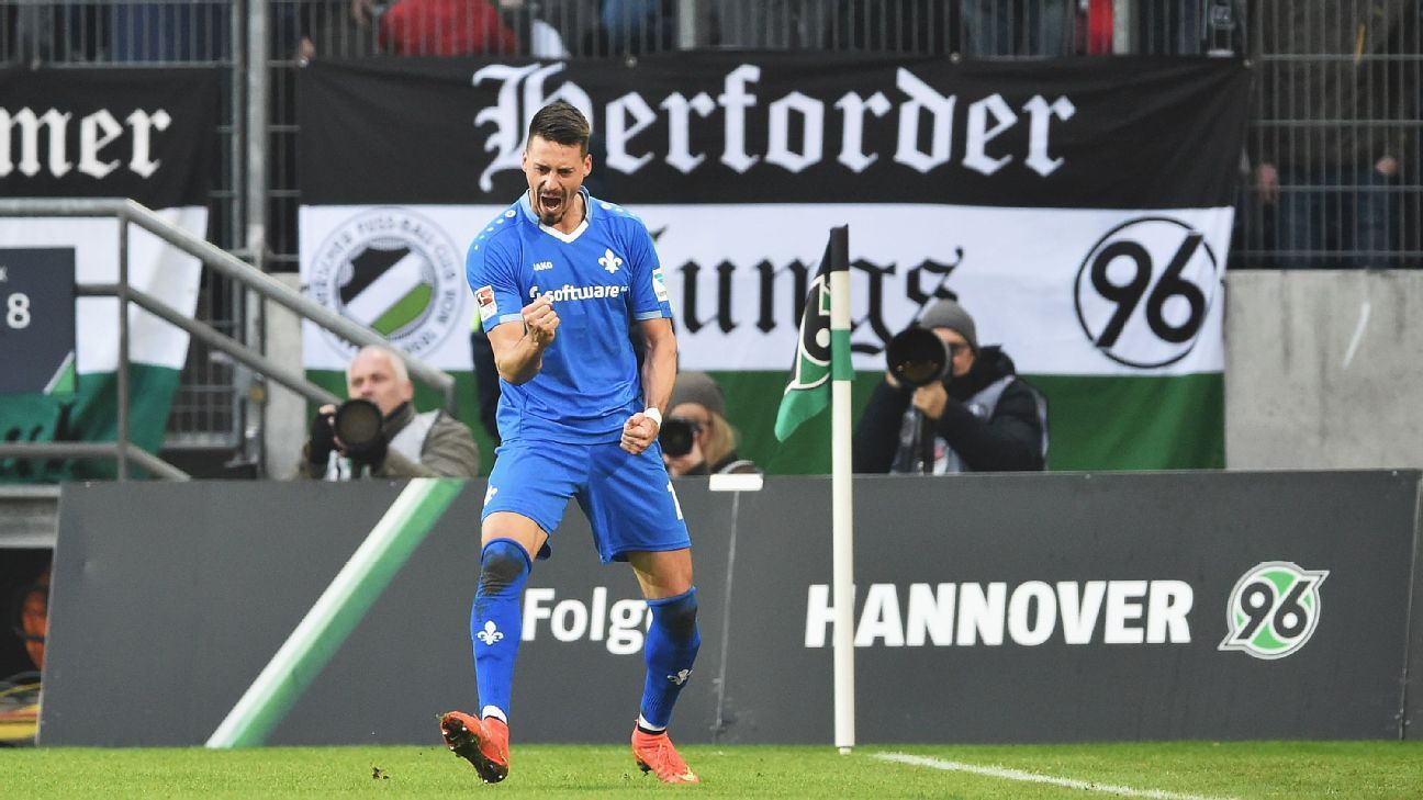 Sandro Wagner the German Peter Crouch makes Darmstadt return - ESPN