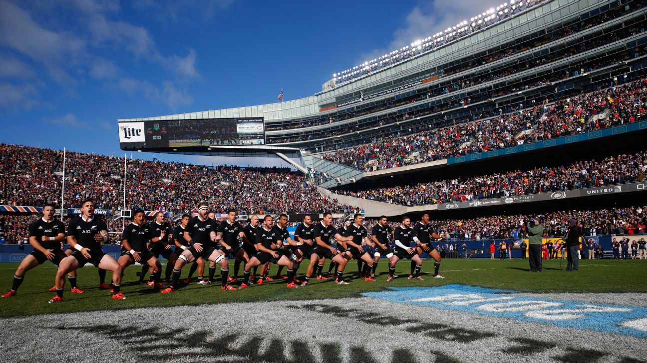 All Blacks to face Ireland at Chicago's Soldier Field in November - ESPN