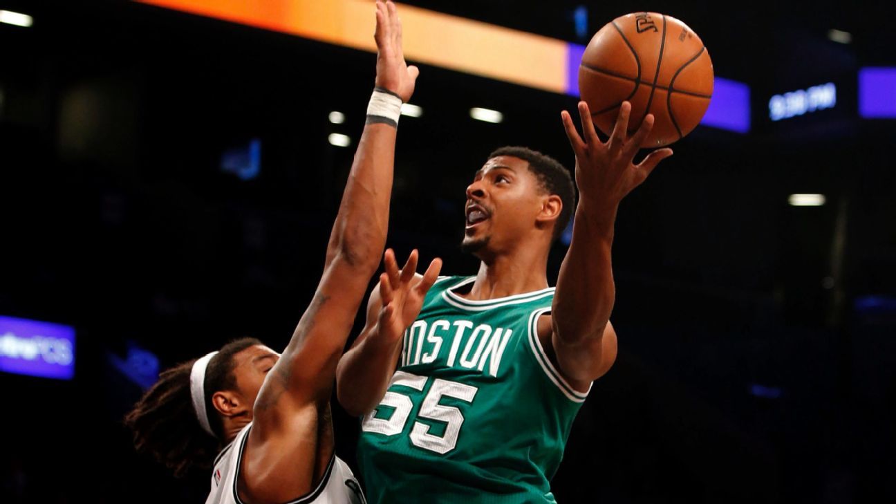 Jordan Mickey's block party leaves Boston Celtics dancing - ESPN ...