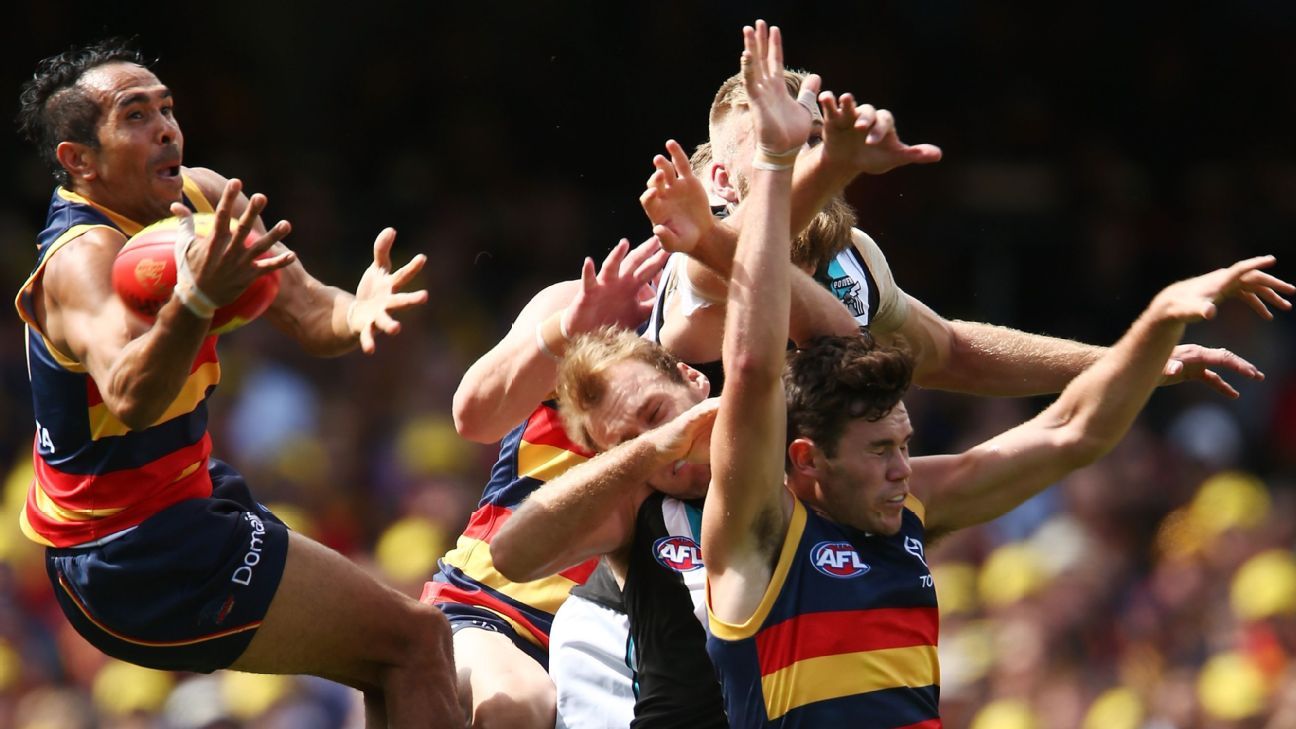 Crows forwards destroy Power - ESPN