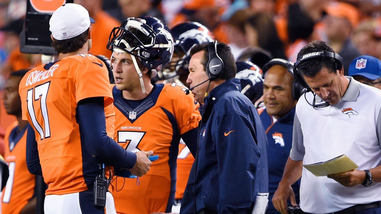 Gary Kubiak: Broncos focused on Mark Sanchez, Trevor Siemian - ESPN