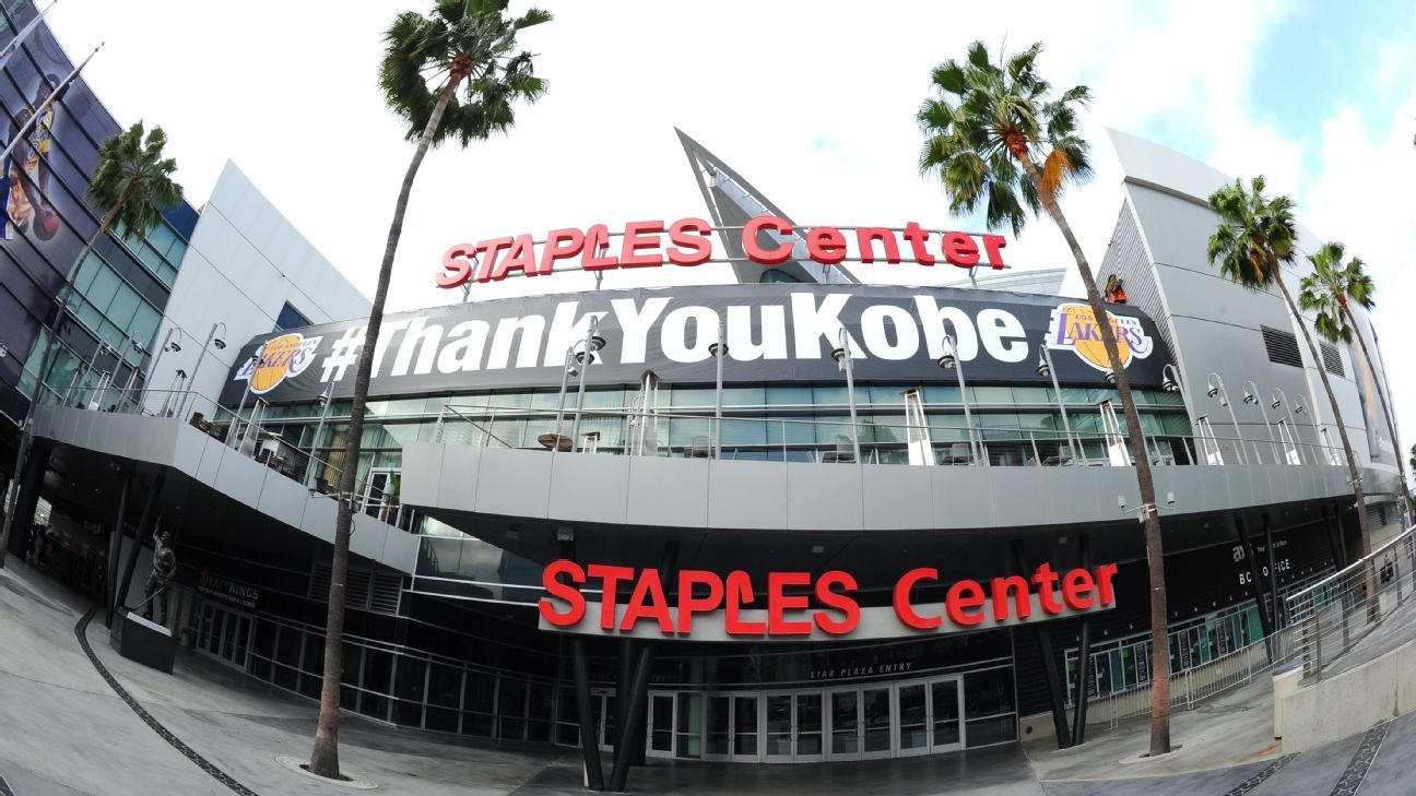 The scene from Staples Center for Kobe Bryant's farewell game - ESPN