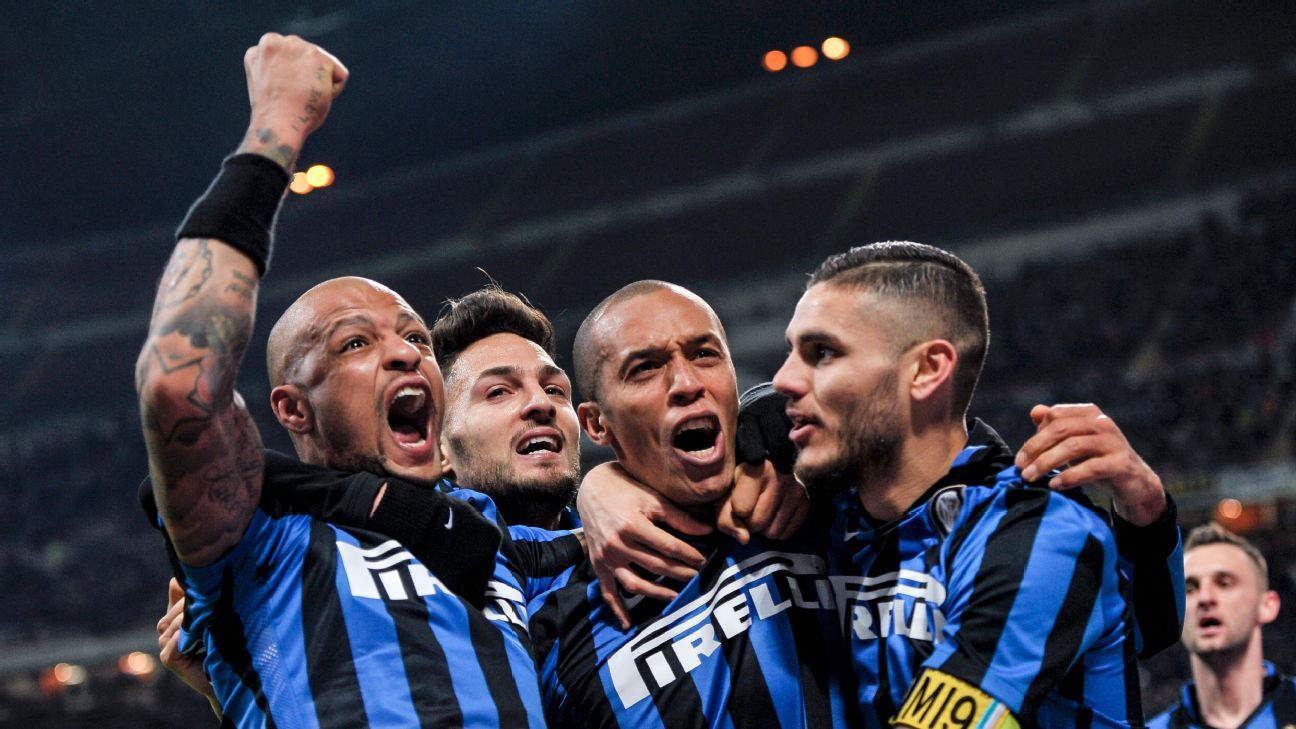 Inter Milan obscure logo of kit sponsor Pirelli from training kit - ESPN