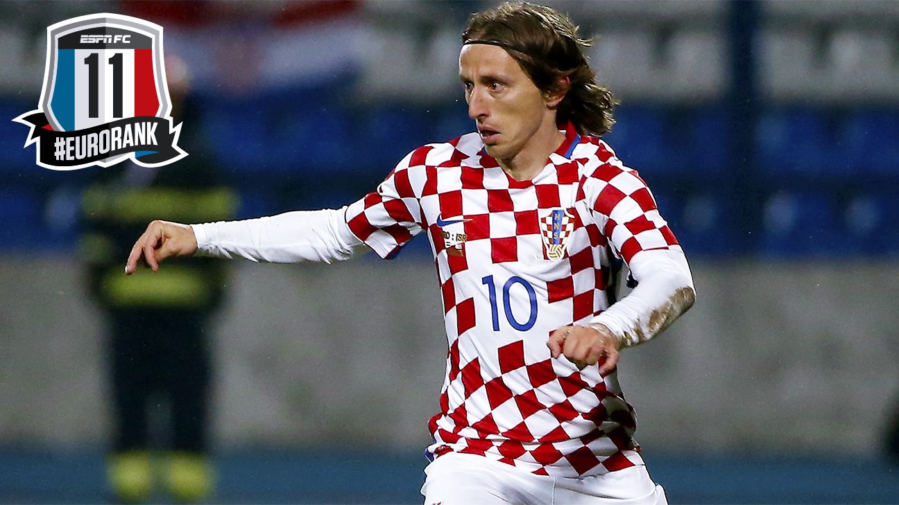 Croatia's Luka Modric - 11th in Euro 2016 rank - ESPN
