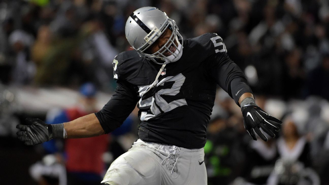 Oakland Raiders land two players in #NFLRank Top 100 - ESPN