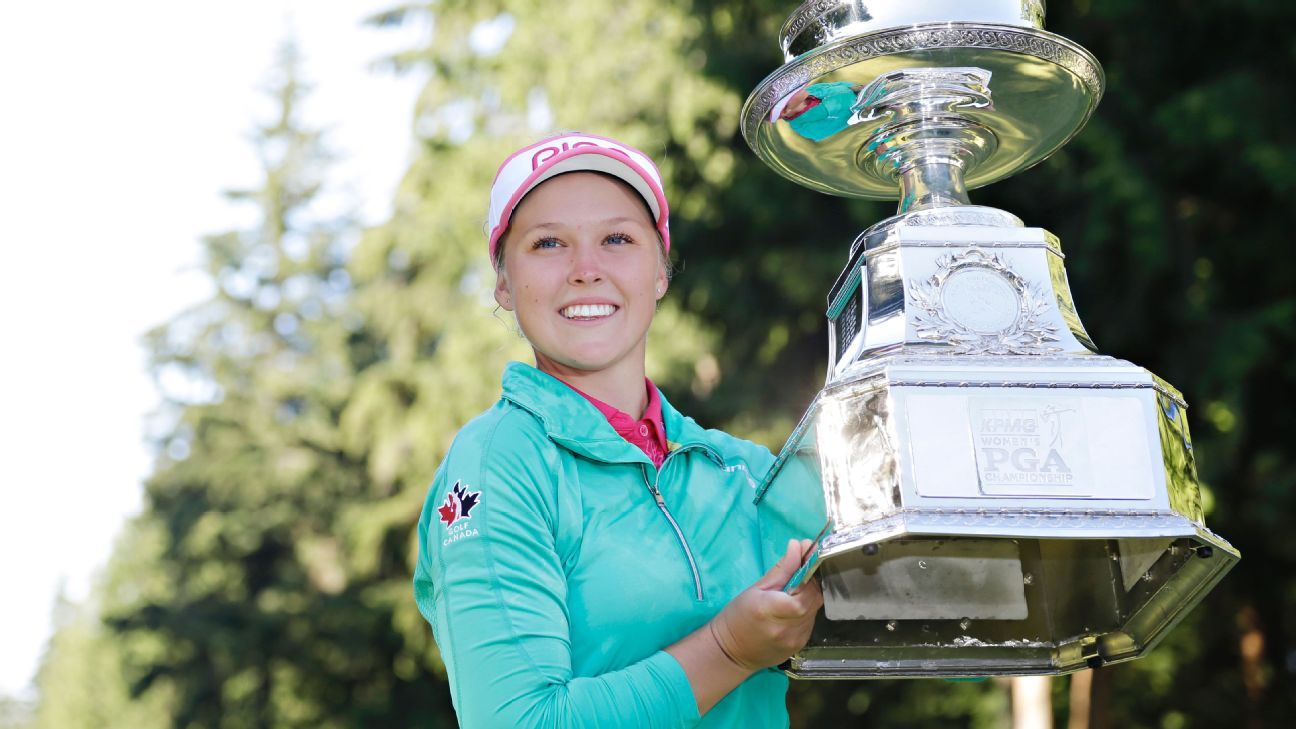 Brooke Henderson wins KPMG Women's PGA Championship in playoff for ...