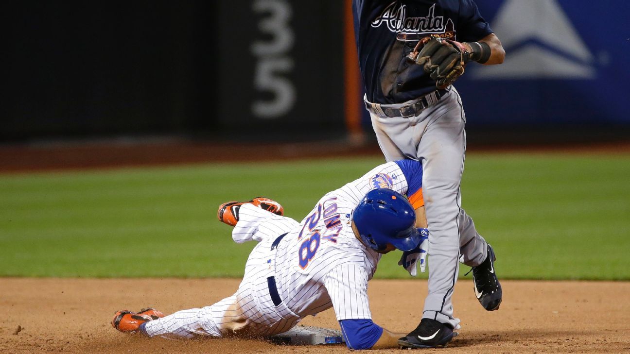 New York Mets see 'Utley rule' applied at end of loss to Braves - ESPN ...