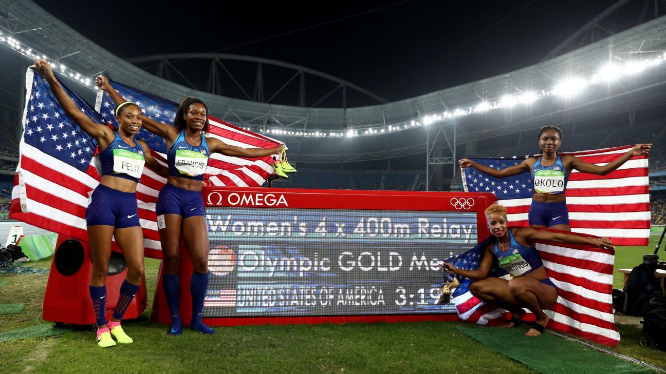 2016 Rio Olympics - U.S. gets redemption and relief with relay golds - ESPN