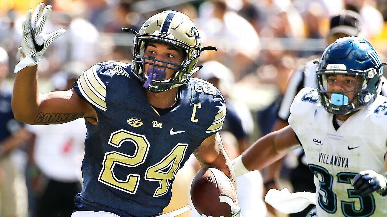 James Conner of Pitt Panthers plays in first game since cancer ...