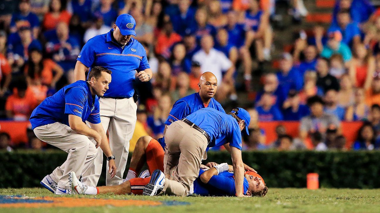 Sources: Florida QB Luke Del Rio's knee injury isn't season ending - ESPN