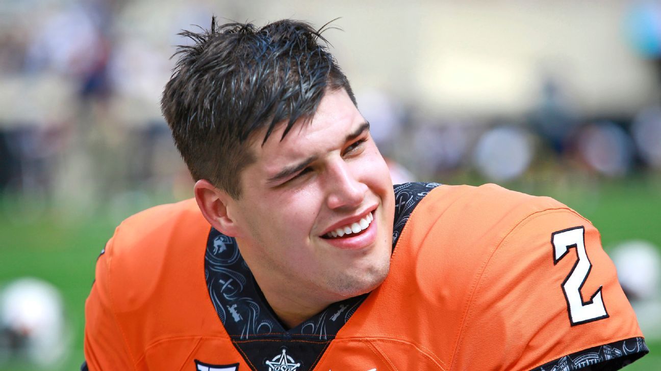 Oklahoma State QB Mason Rudolph stays sharp with jet ski receiver ...