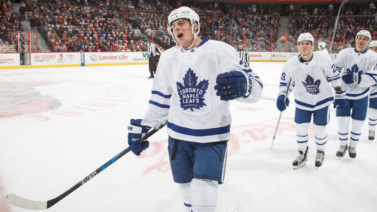 NHL peers congratulate Auston Matthews on four-goal debut - ESPN