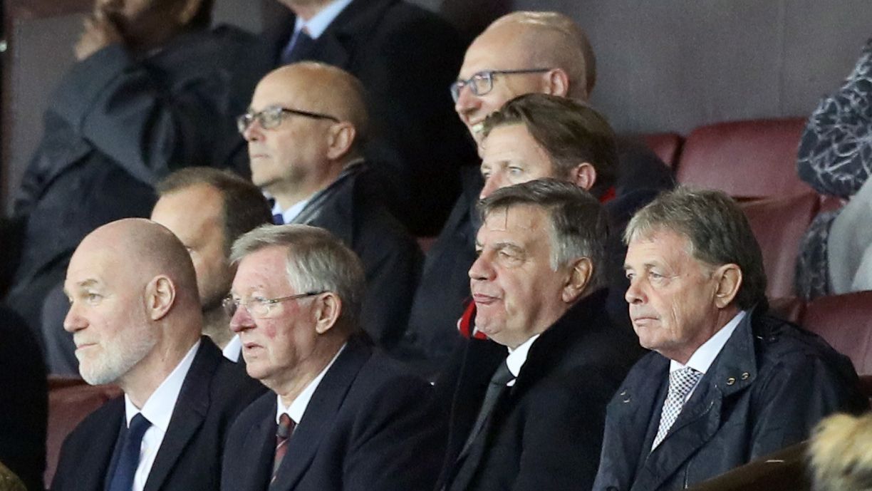 Sam Allardyce and Sir Alex Ferguson sit together at Old Trafford - ESPN