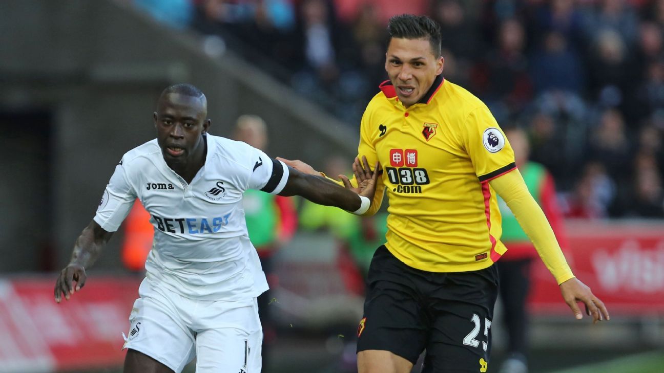Swansea City's Modou Barrow seals loan move to Leeds United - ESPN