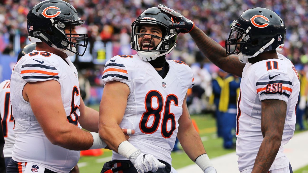 Chicago Bears TE Zach Miller out rest of game with foot injury - ESPN