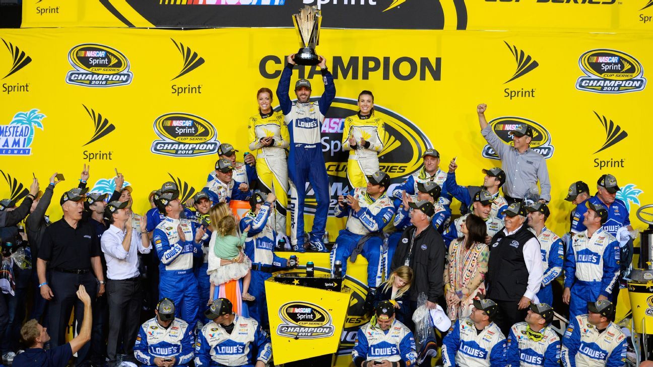 Jimmie Johnson ties NASCAR record with seventh Cup title - ESPN