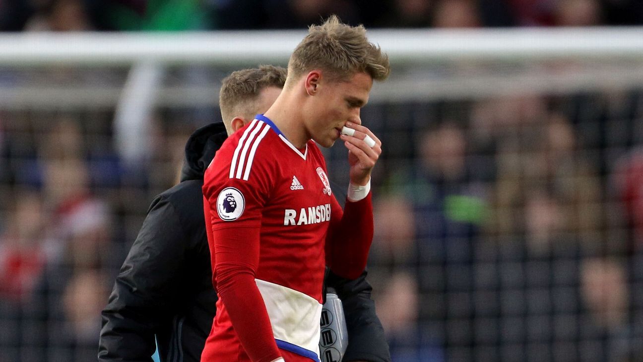 Middlesbrough winger Viktor Fischer out for three weeks with injury - ESPN