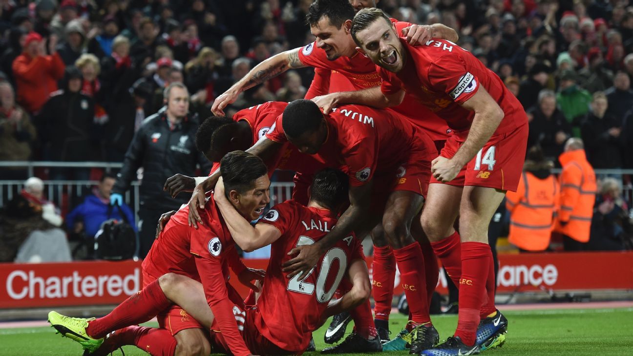 Liverpool vs. Stoke City - Football Match Summary - December 27, 2016 ...