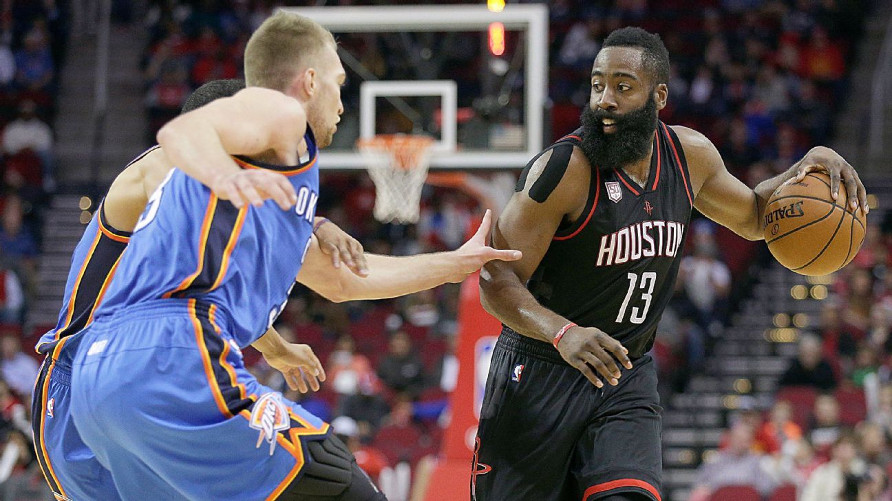 James Harden getting the balance to lead the Houston Rockets - ESPN ...