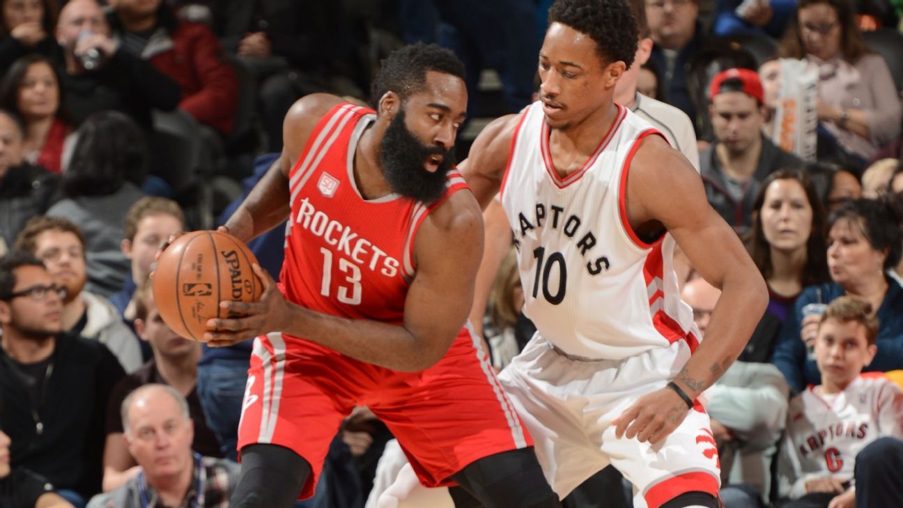 DeMar DeRozan of Toronto Raptors says James Harden 'lock' to win MVP - ESPN