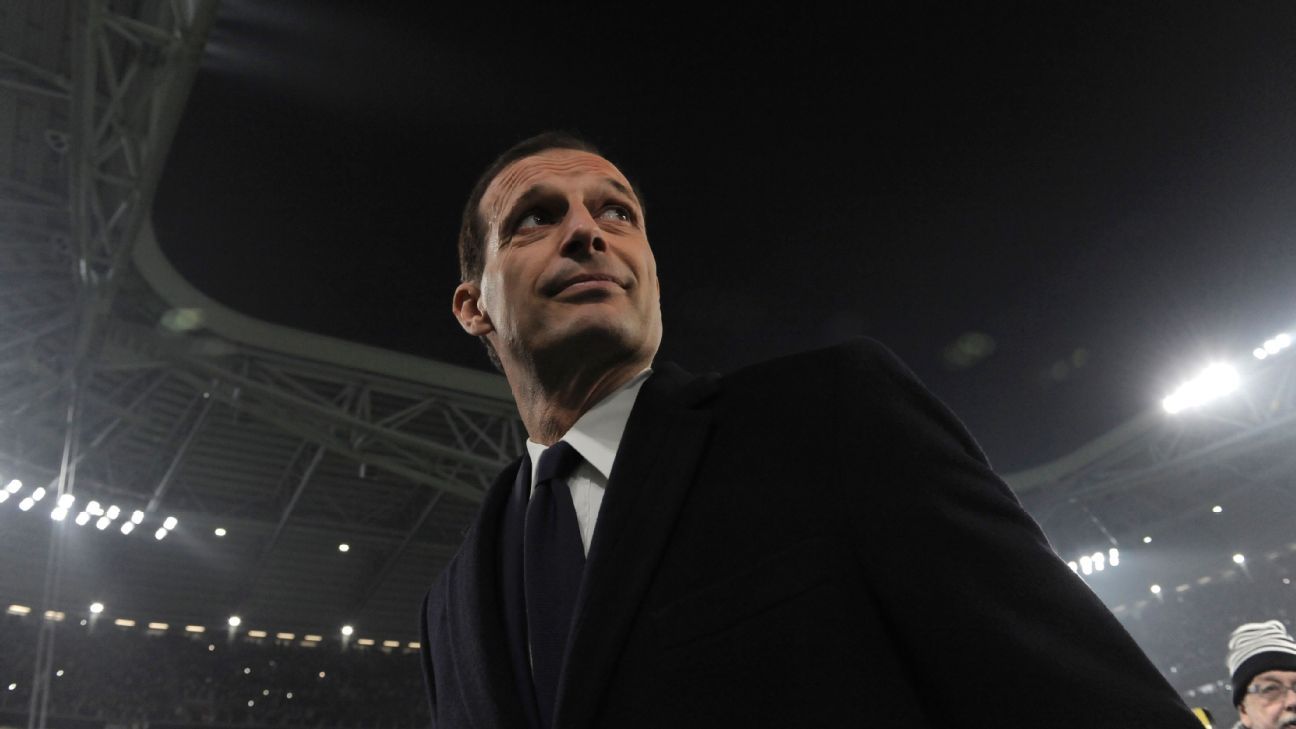 Max Allegri refusing to be drawn on whether or not he will stay on as ...