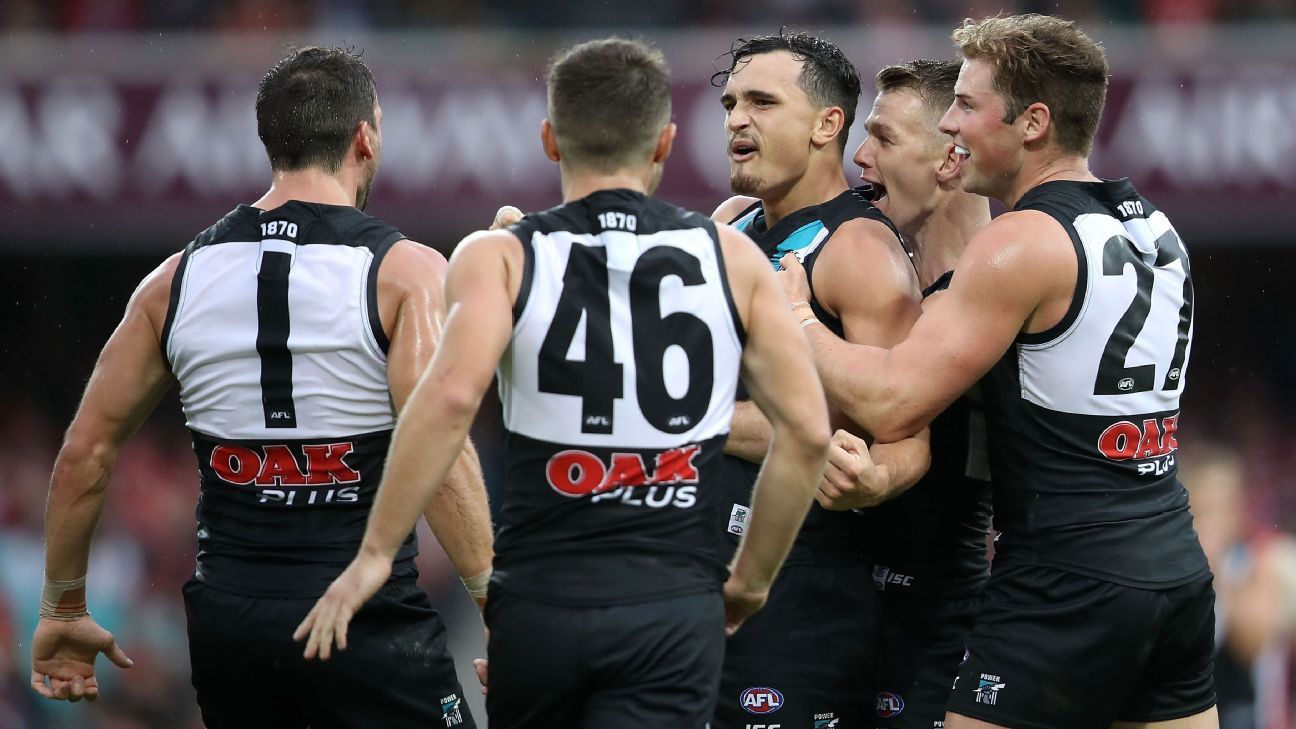 Port Adelaide shock Sydney Swans in AFL upset at SCG - ESPN