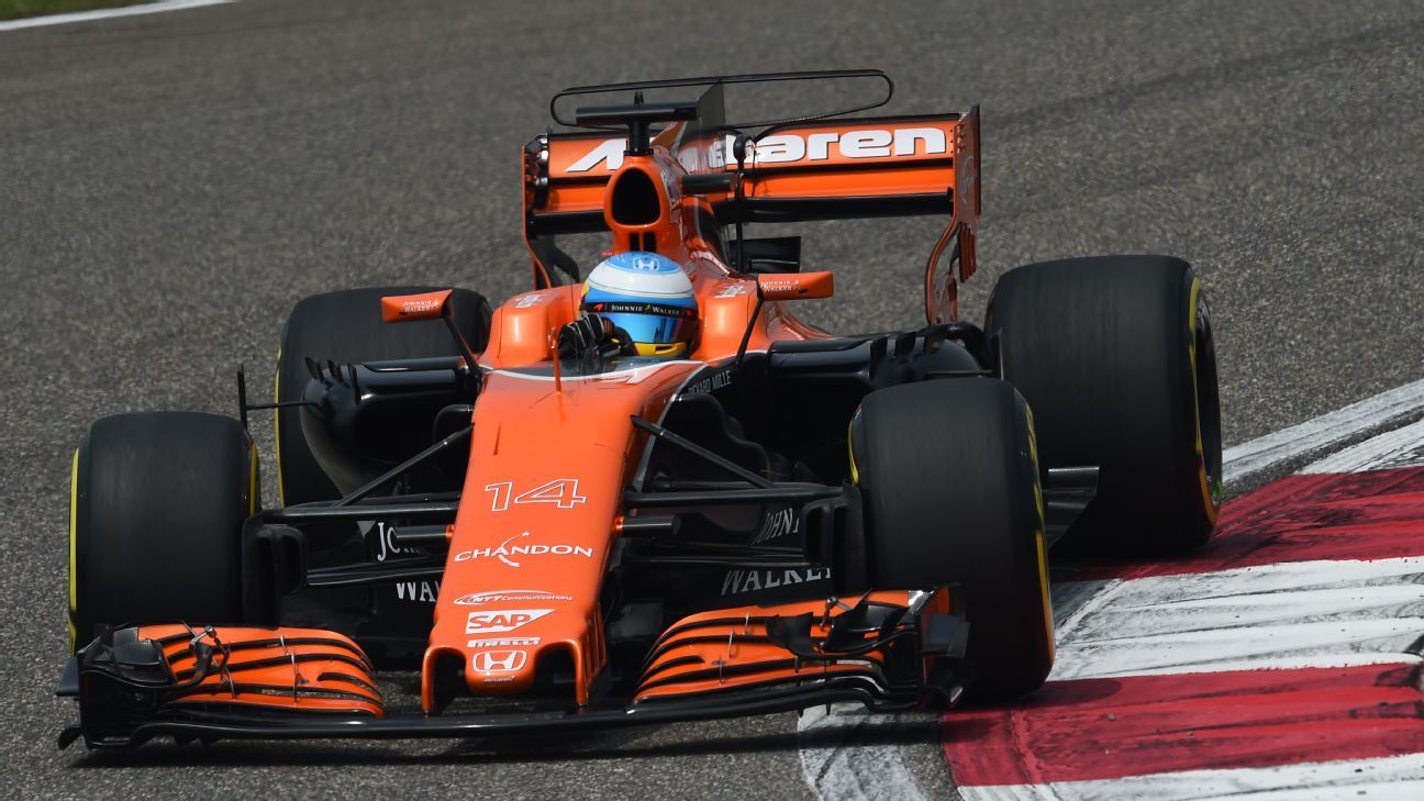 'Animal' Fernando Alonso claws McLaren up to 13th on China grid - ESPN