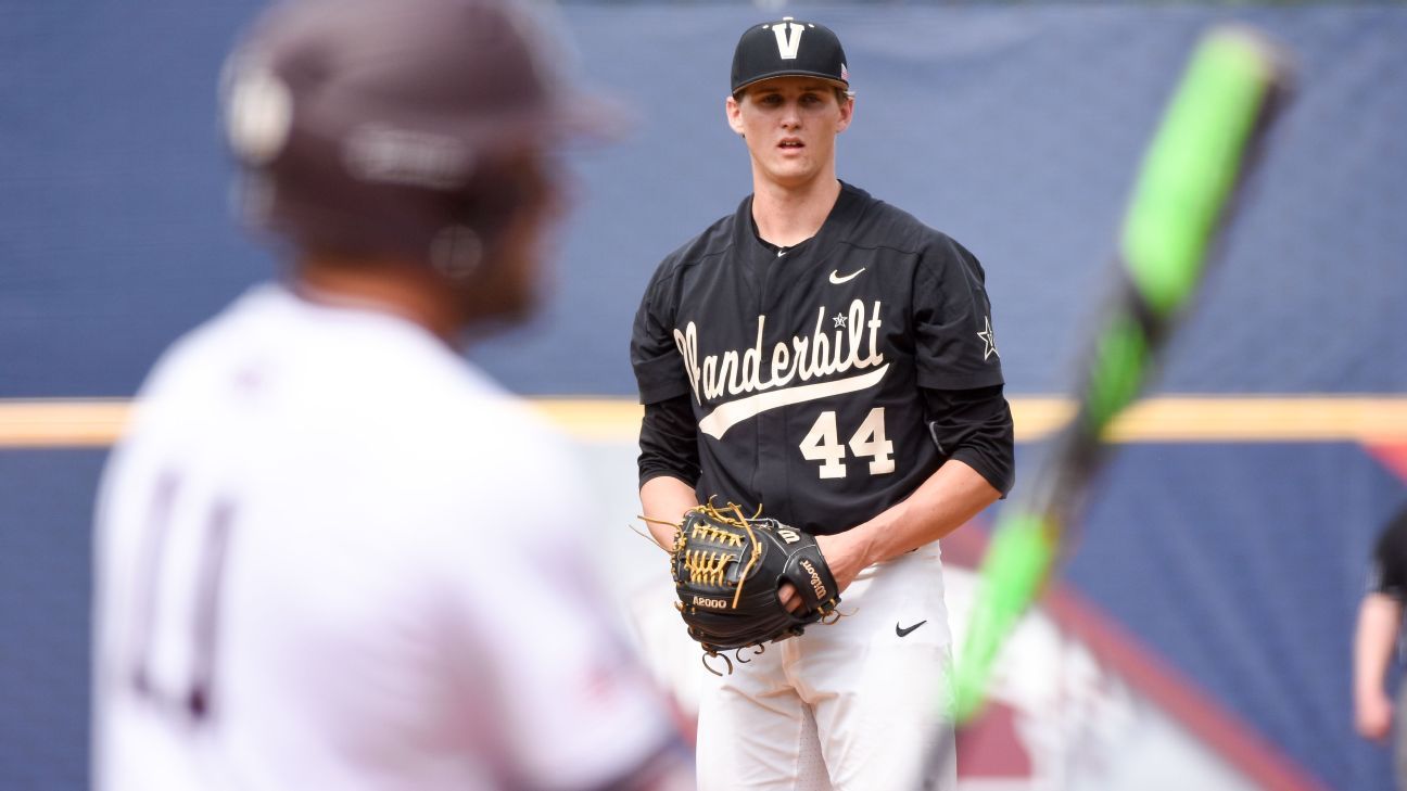 Law: Did Vandy’s Kyle Wright just save his draft slot? - ESPN - Keith ...