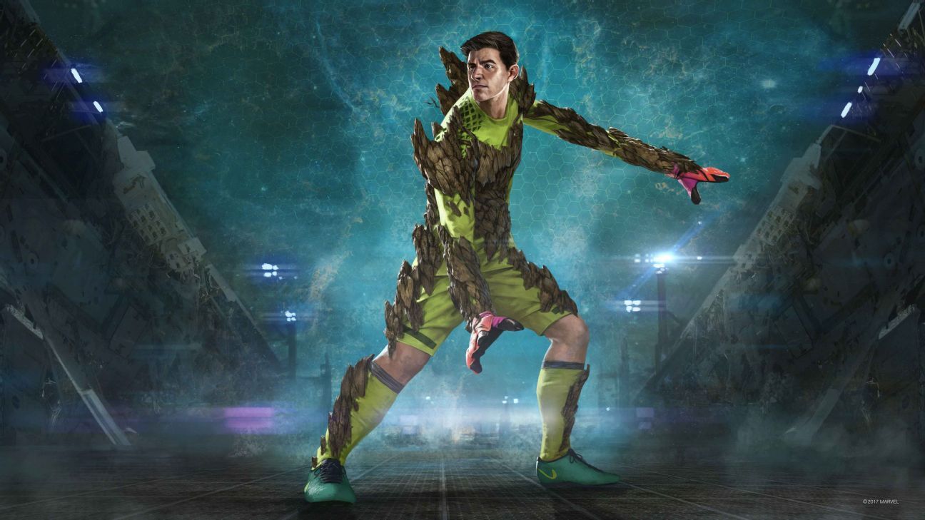 Guardians of the Football Galaxy: Thibaut Courtois as Groot - ESPN
