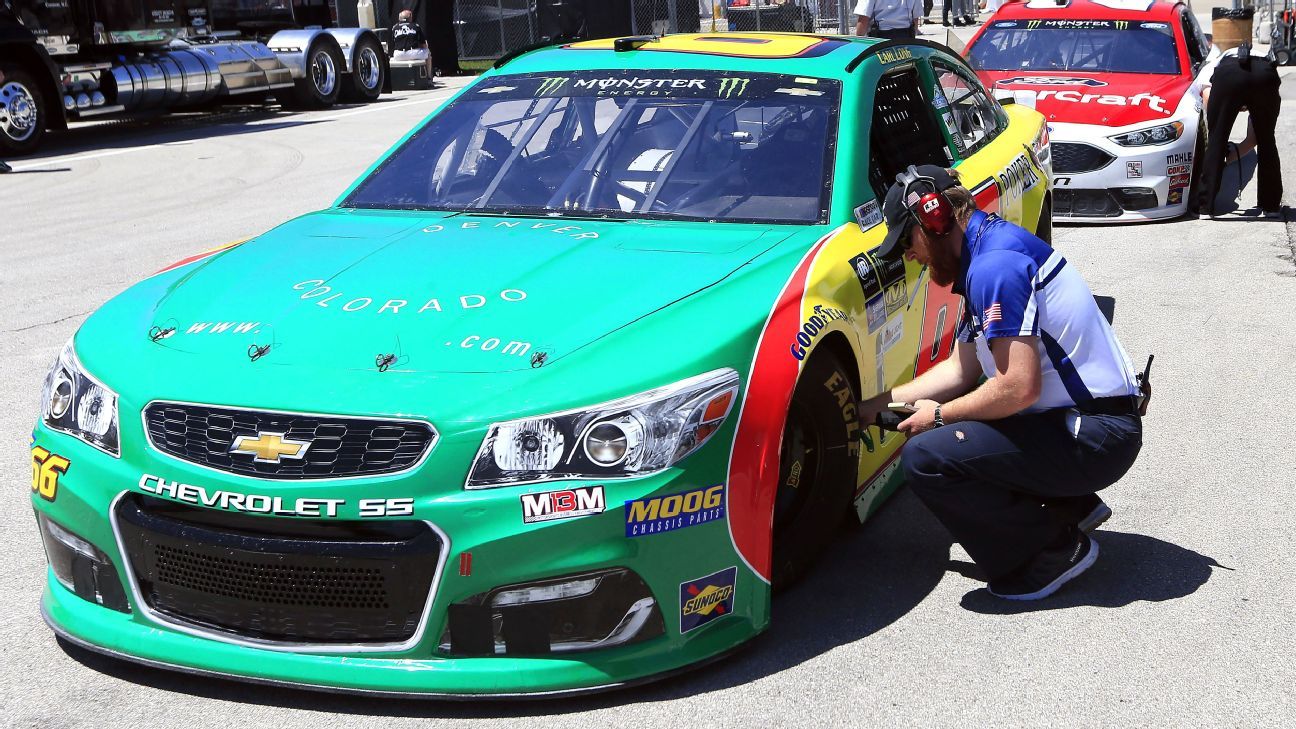 NASCAR steps in when Carl Long shows at Kansas with pot sponsor - ESPN