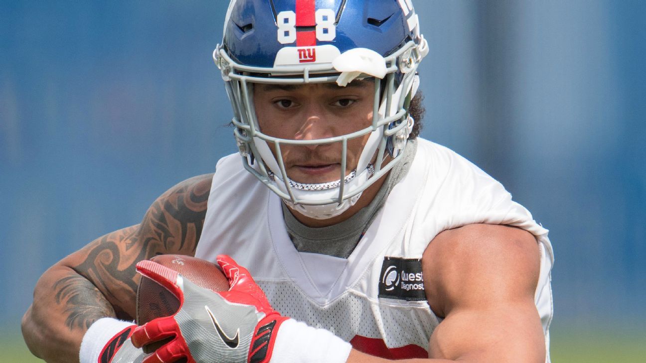 Evan Engram will begin as just another tight end in Giants' offense ...