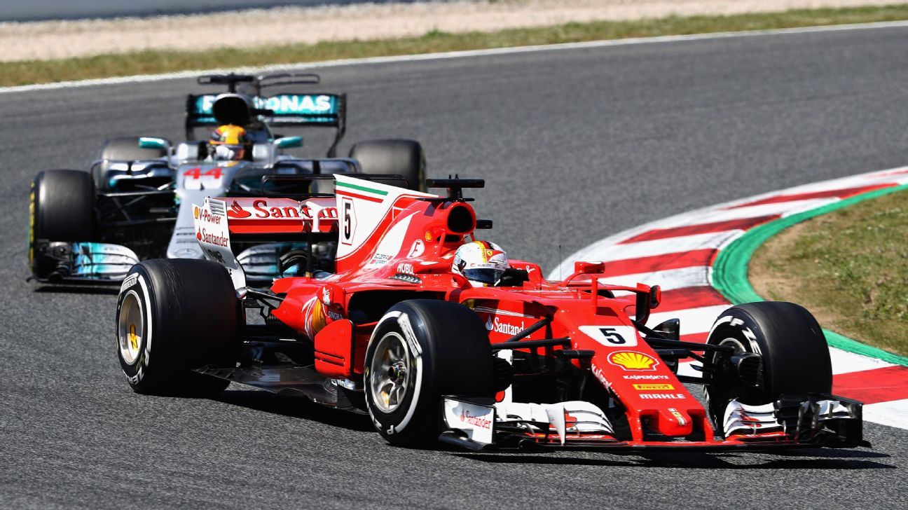 Spanish GP fight a triumph for Formula One's 2017 rule change - ESPN