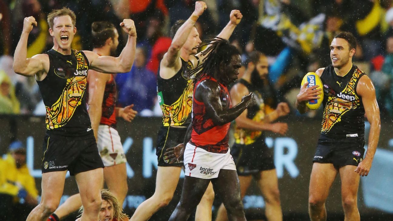 Martin leads Tigers to Dreamtime win over Bombers - ESPN