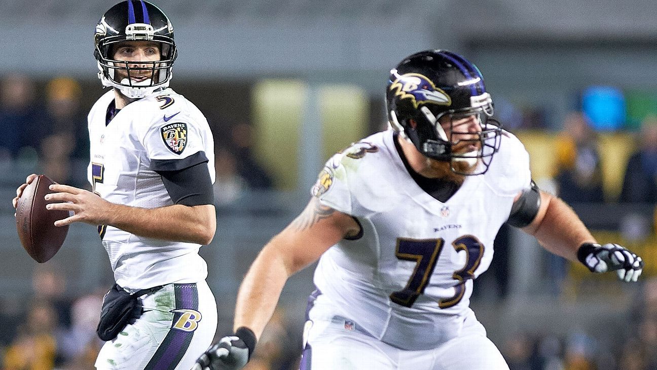 Marshal Yanda: Baltimore Ravens more committed to running game - ESPN ...
