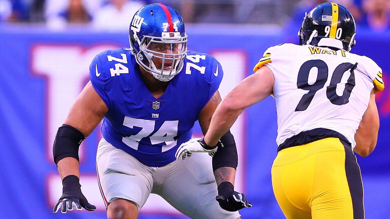 Giants will expand options in approach to fixing LT, offensive line ...