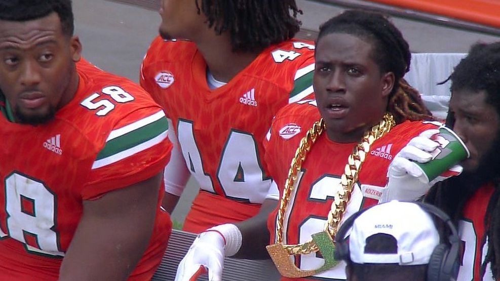 Miami Hurricanes gold turnover chain everything you need to know - ESPN
