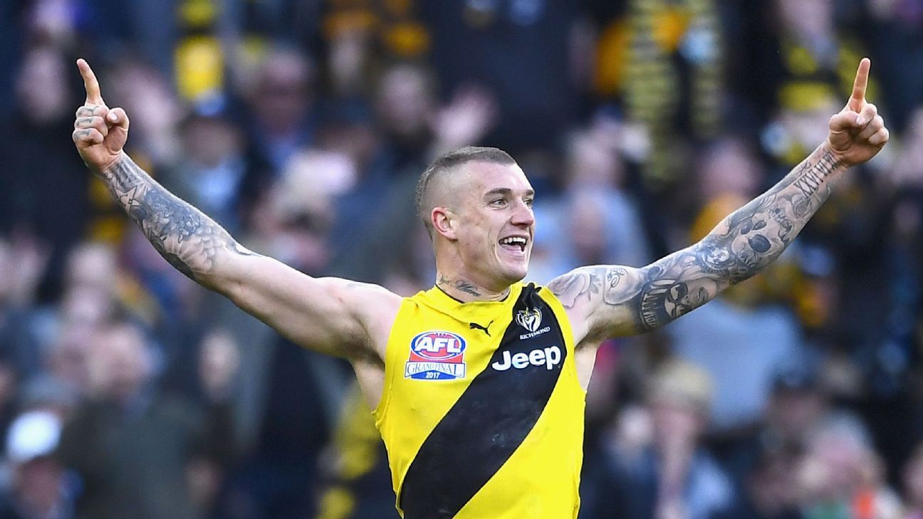 Richmond Tigers beat Adelaide Crows to end premiership drought - ESPN