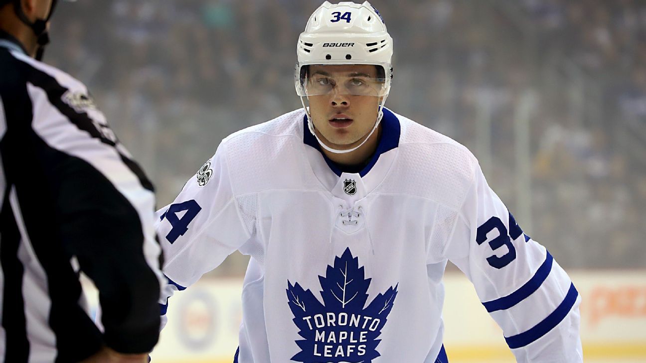 Auston Matthews of Toronto Maple Leafs to miss first game in career