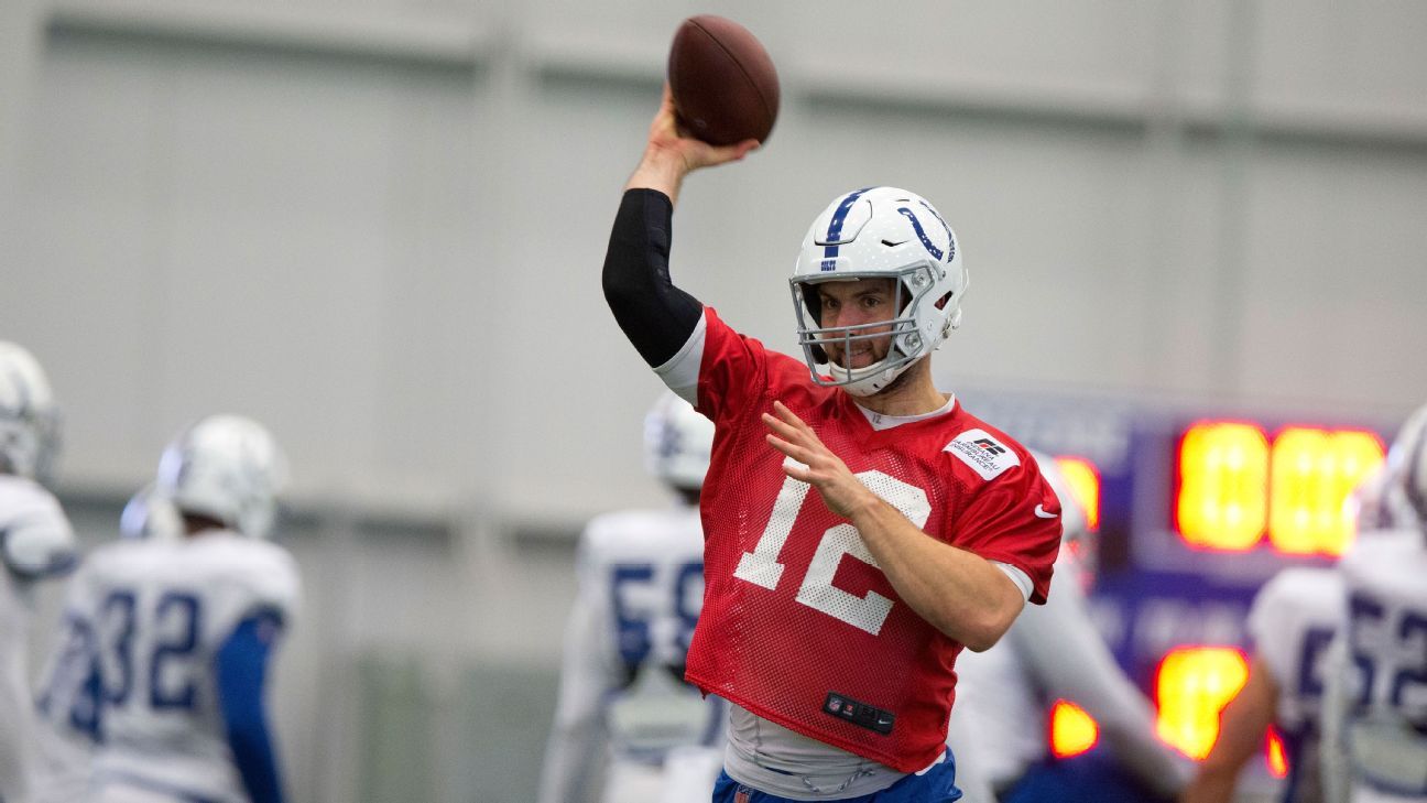 Indianapolis Colts quarterback Andrew Luck starting to see increased ...