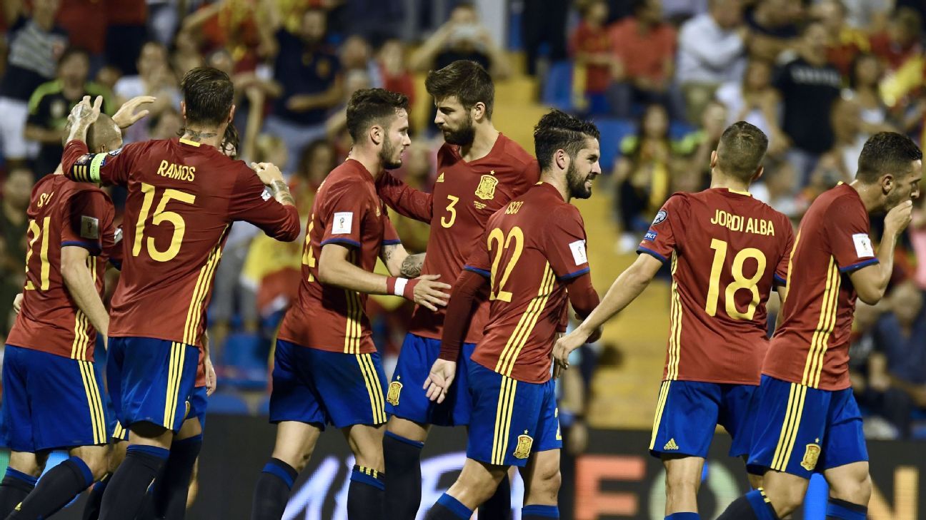 Spain miss out on World Cup draw seeding as FIFA confirms ranking - ESPN
