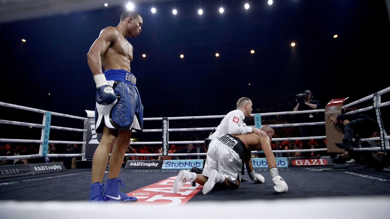 Chris Eubank Jr stops Avni Yildirim inside three rounds super ...