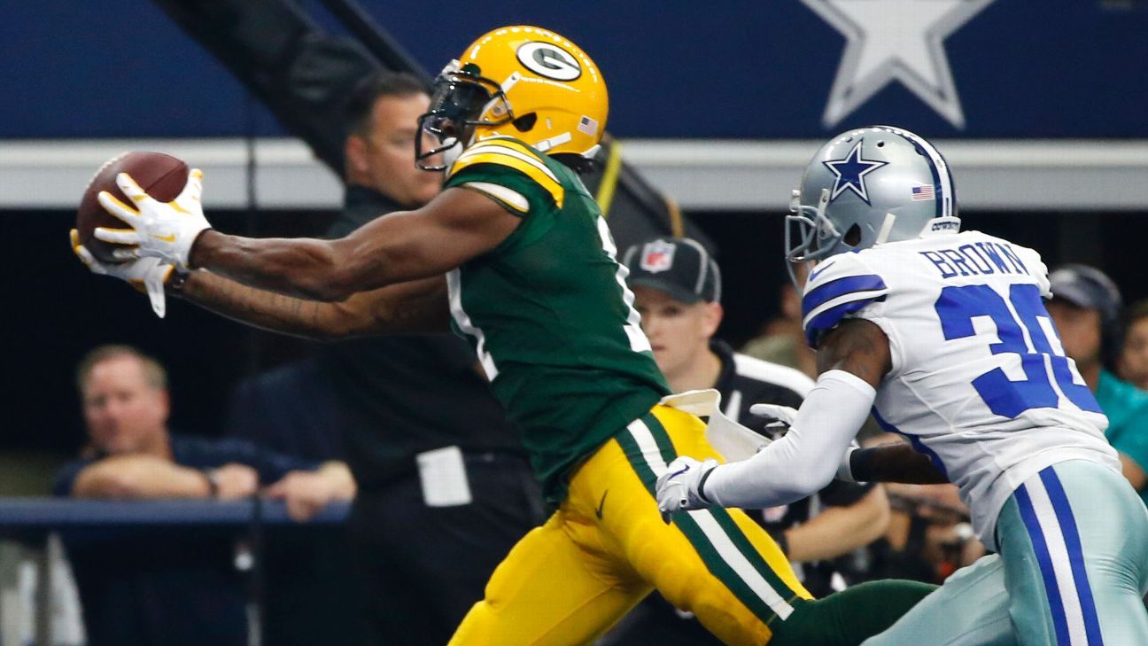 Davante Adams' remarkable return starts with catch and TD for Packers ...