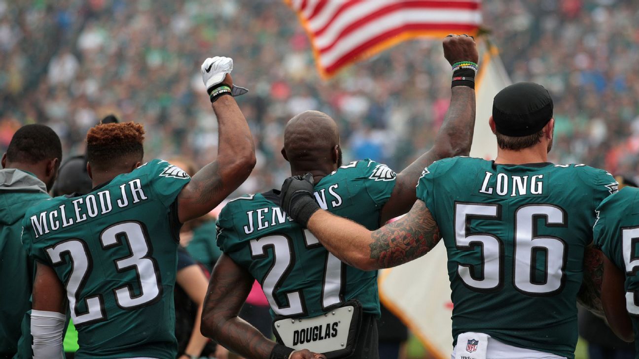 Malcolm Jenkins, Chris Long and Torrey Smith among Philadelphia Eagles ...