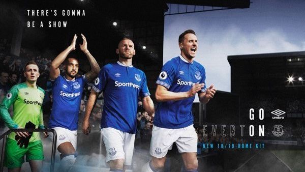 Everton's Wayne Rooney, Theo Walcott model 2018-19 home kit - ESPN
