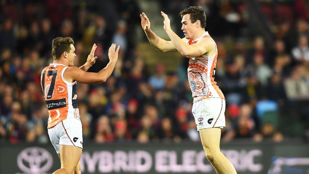 GWS Giants stun Adelaide Crows with upset AFL win - ESPN