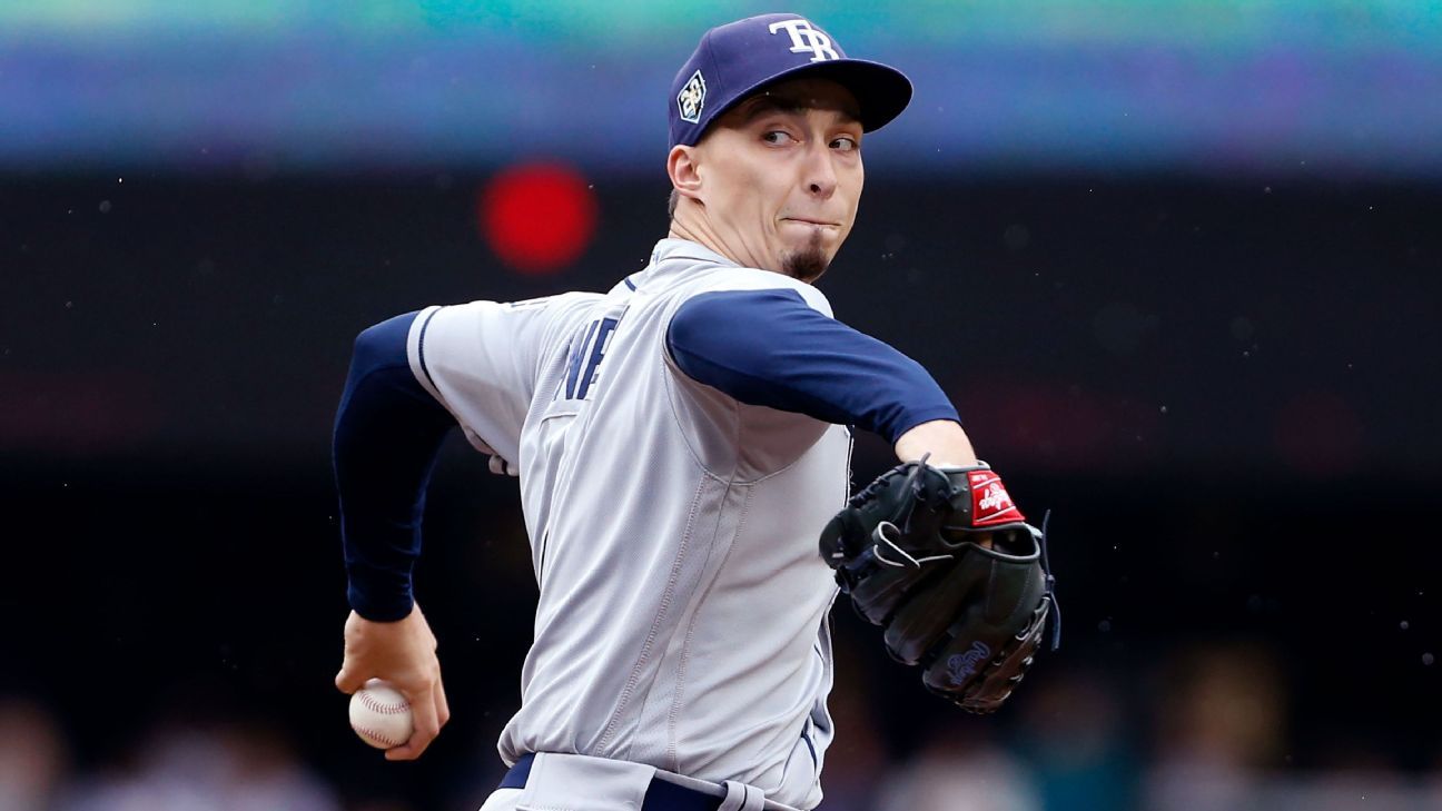 Rays put All-Star Blake Snell on 10-day DL with shoulder fatigue - ESPN