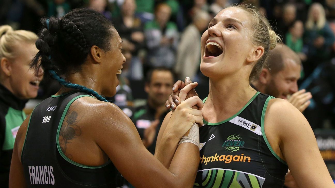 West Coast Fever beat Sunshine Coast, extend Super Netball lead - ESPN