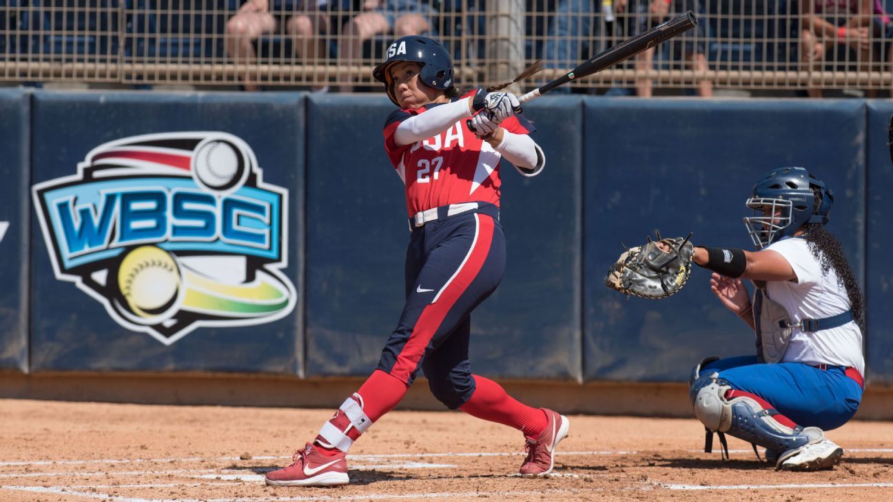 Former LSU Tigers softball star Sahvanna Jaquish joins Team USA - ESPN